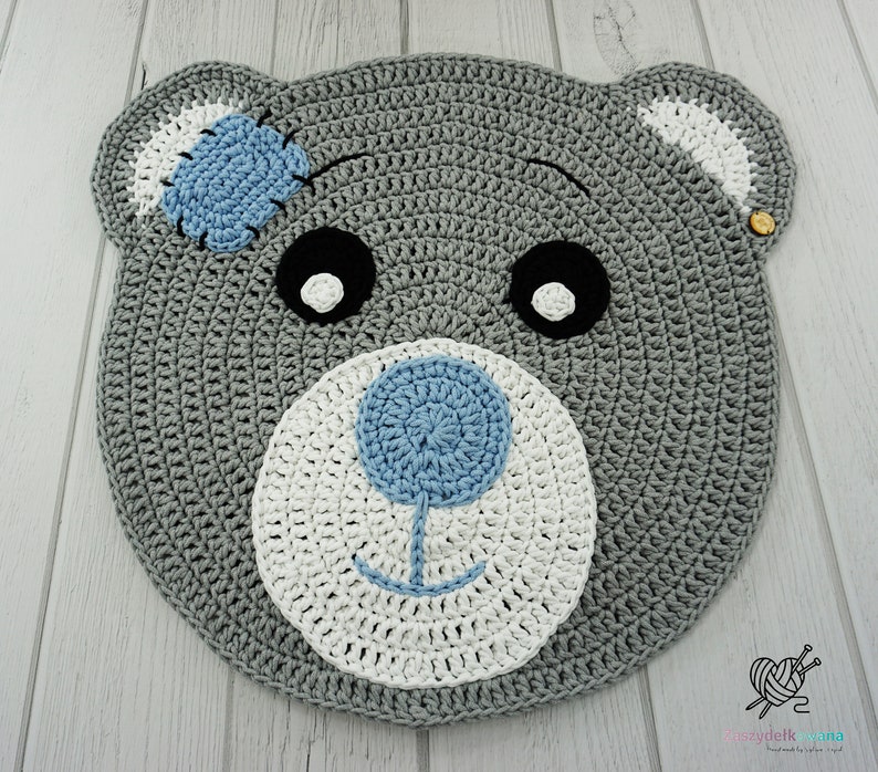 Bear Nursery Decor Teddy Bear Rug for Baby Room Kids Nursery | Etsy