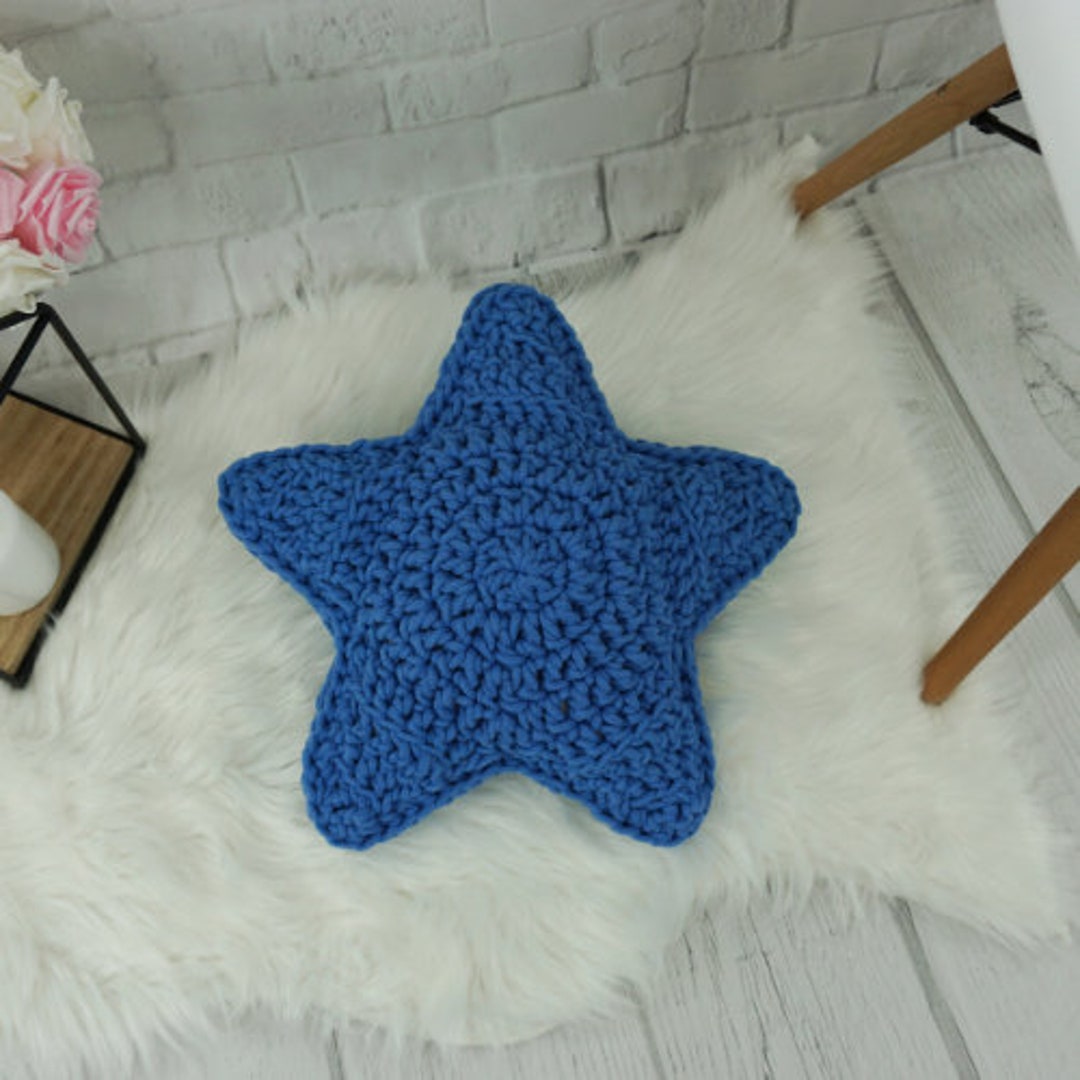 Blue Star Pillow Star Cushion Nursery Decor for Baby Nursery Pastel Kid ...