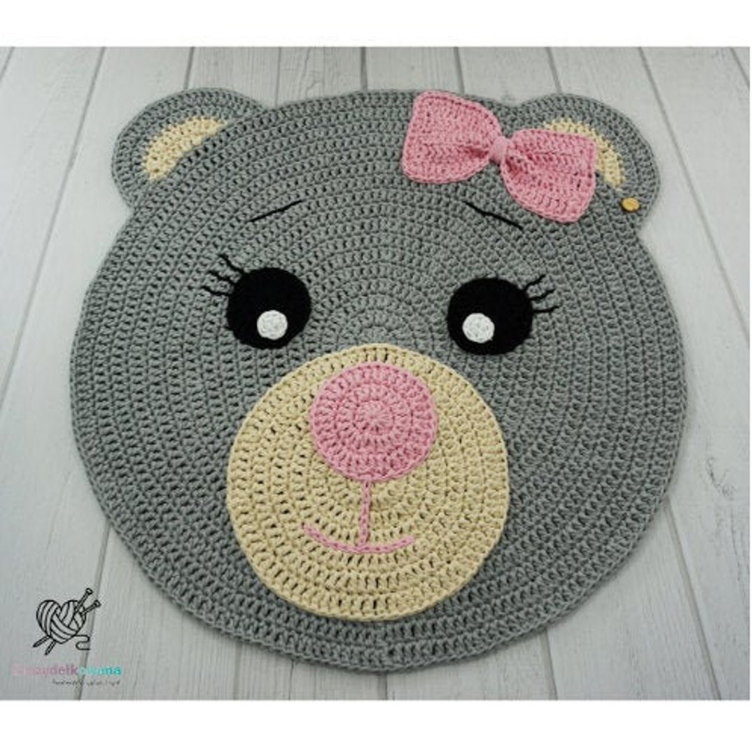 Bear Nursery Decor Teddy Bear Rug for Baby Room Kids Nursery Rug Forest ...