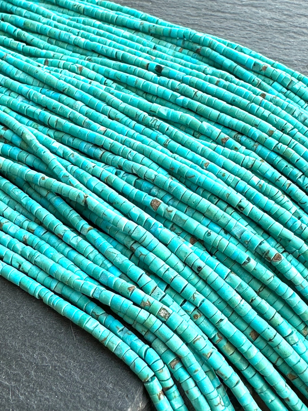 Real Turquoise Beads / Natural Turquoise Seed Beads / Round Beads 2mm ...