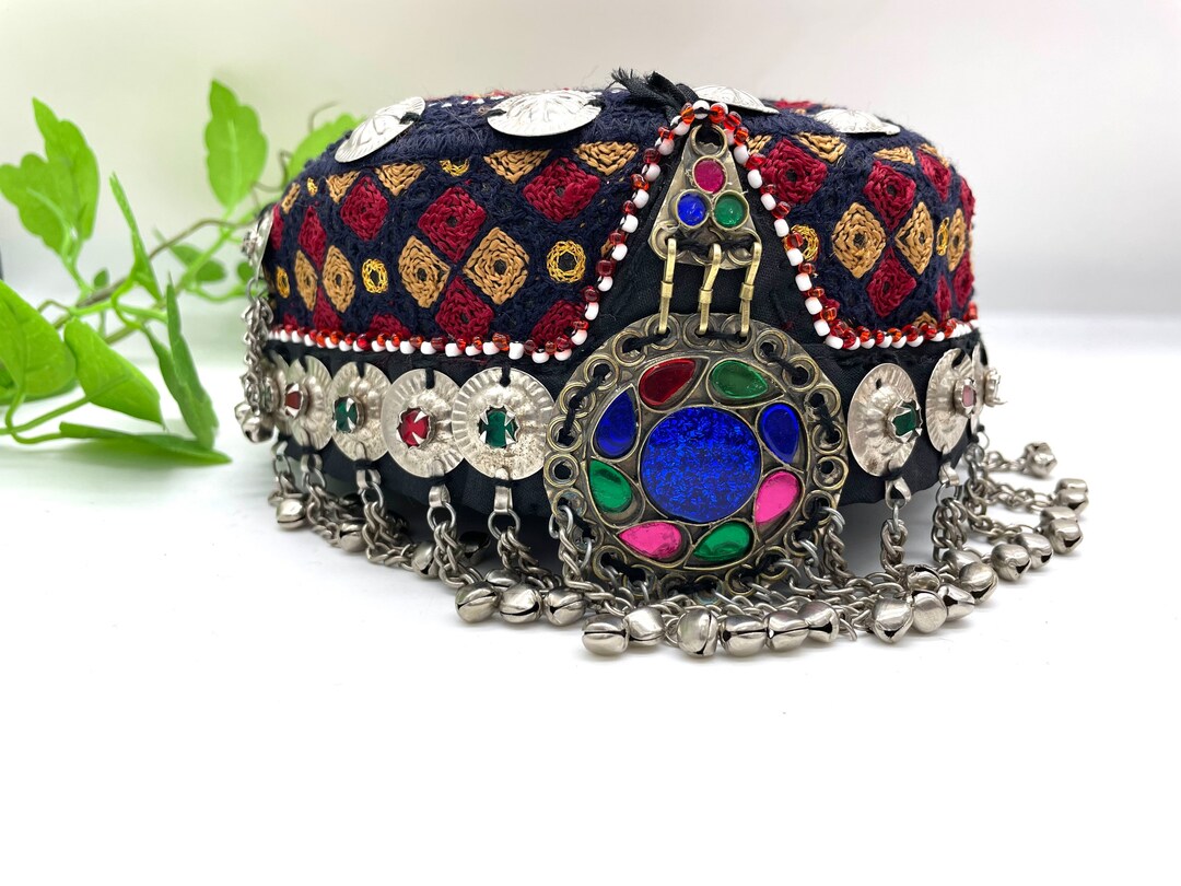Afghani Head Piece Mathapati Cap Women's Afghan Hat - Etsy