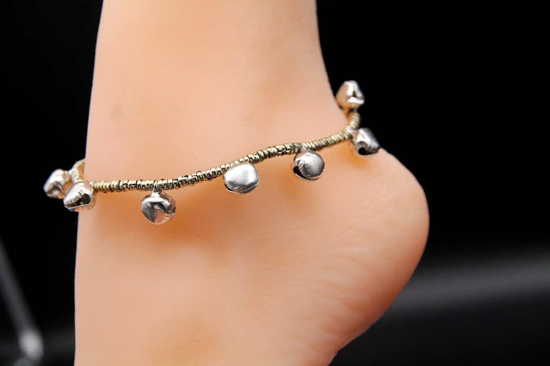 Bracelet de cheville grelots en laiton , Bijoux Bohème ethnique boho ...