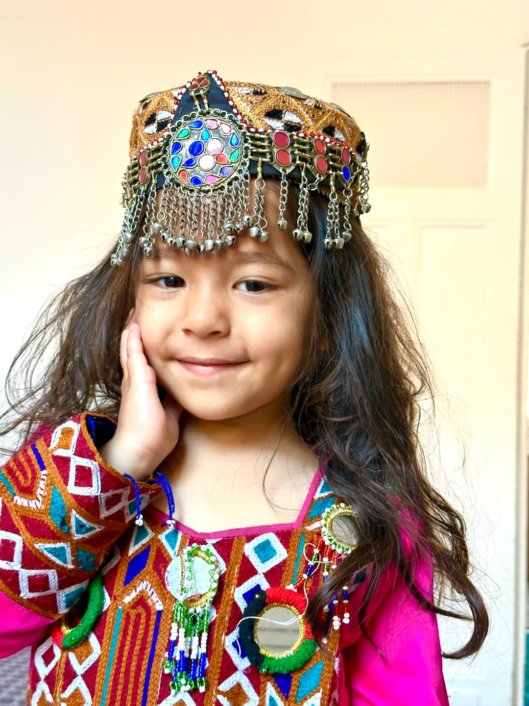 Afghani Head Piece Mathapati Cap Women's Afghan Hat Halime Sultan Head ...