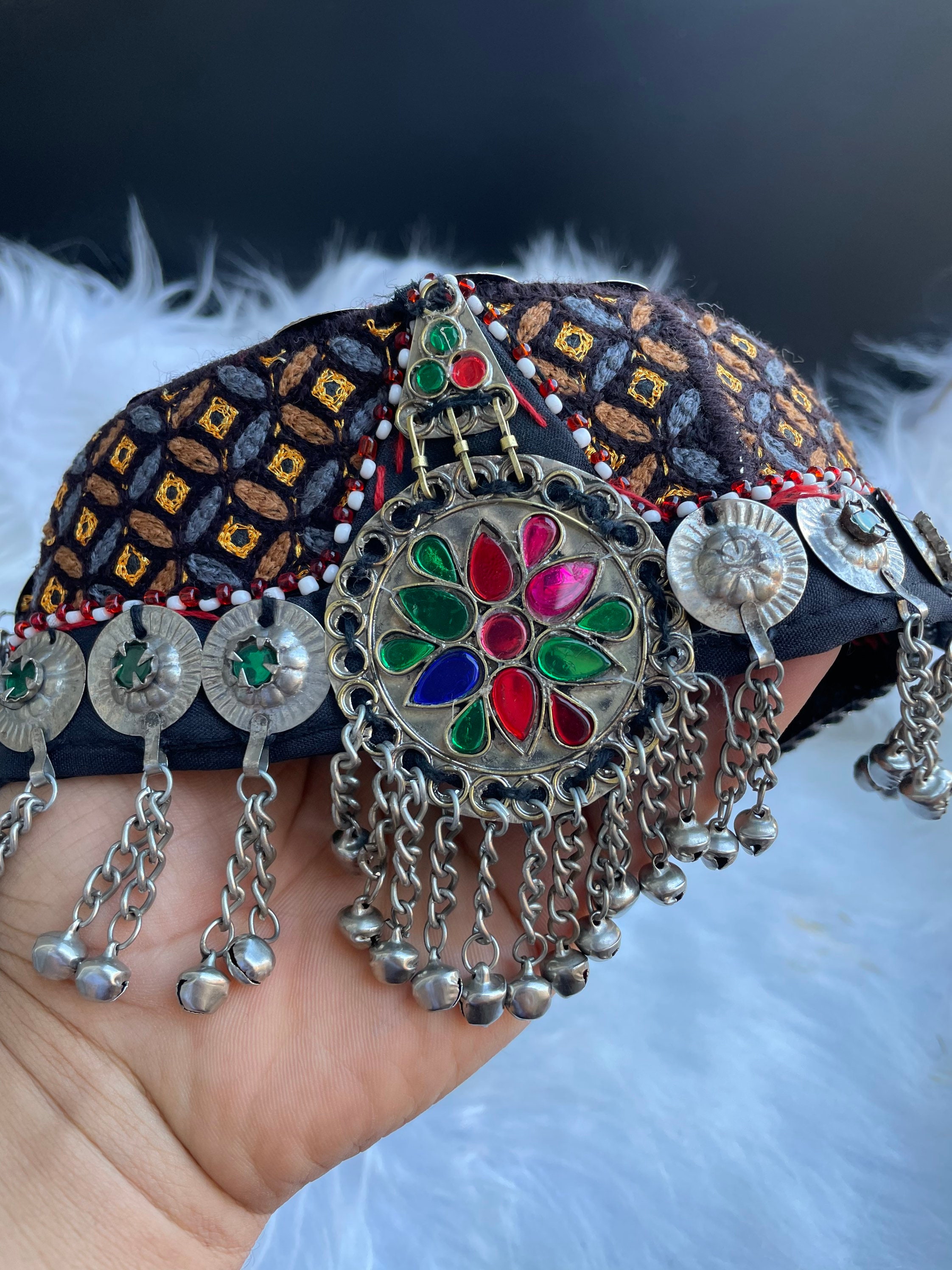 Afghan Hat Afghani Hat Uzbek Hat Afghan Dresse Hat - Etsy