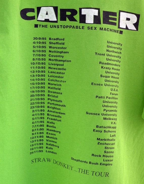 Vintage 1995 Carter The Unstoppable Sex Machine Straw… - Gem