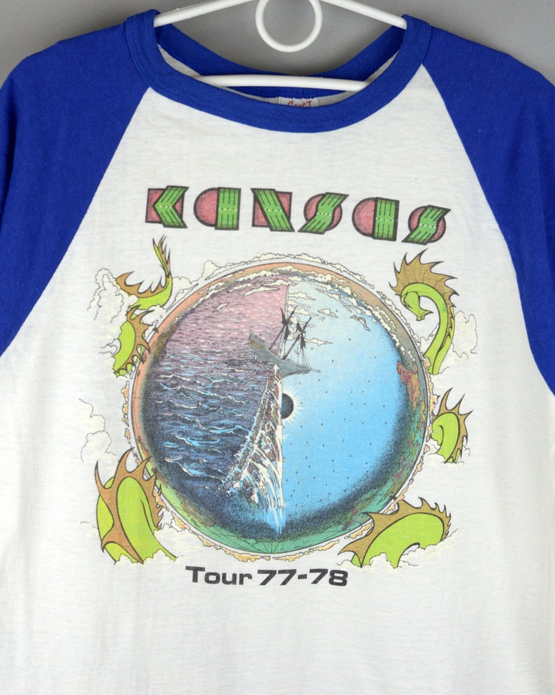 Vintage Kansas 1977 1978 Tour T Shirt - Etsy