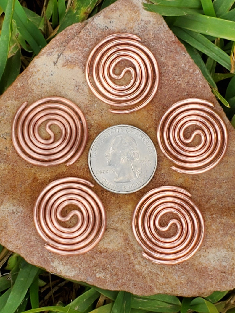 100 Medium Copper Coil Spirals: Orgone Creation Tools Energy Amplifier Resin Tools Orgonite ...