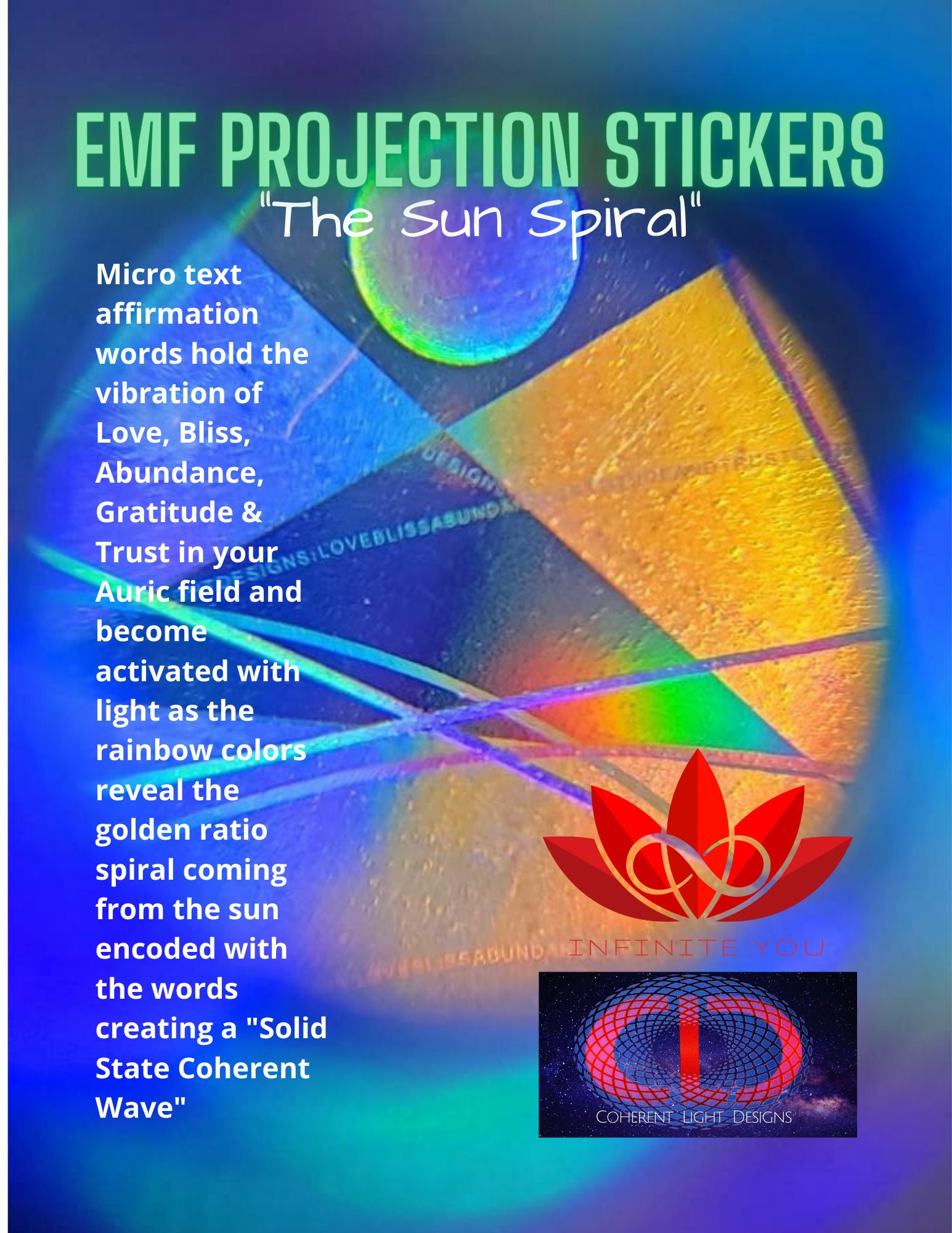 Custom Holographic EMF Protection Stickers EMF Protection Cell Phone ...