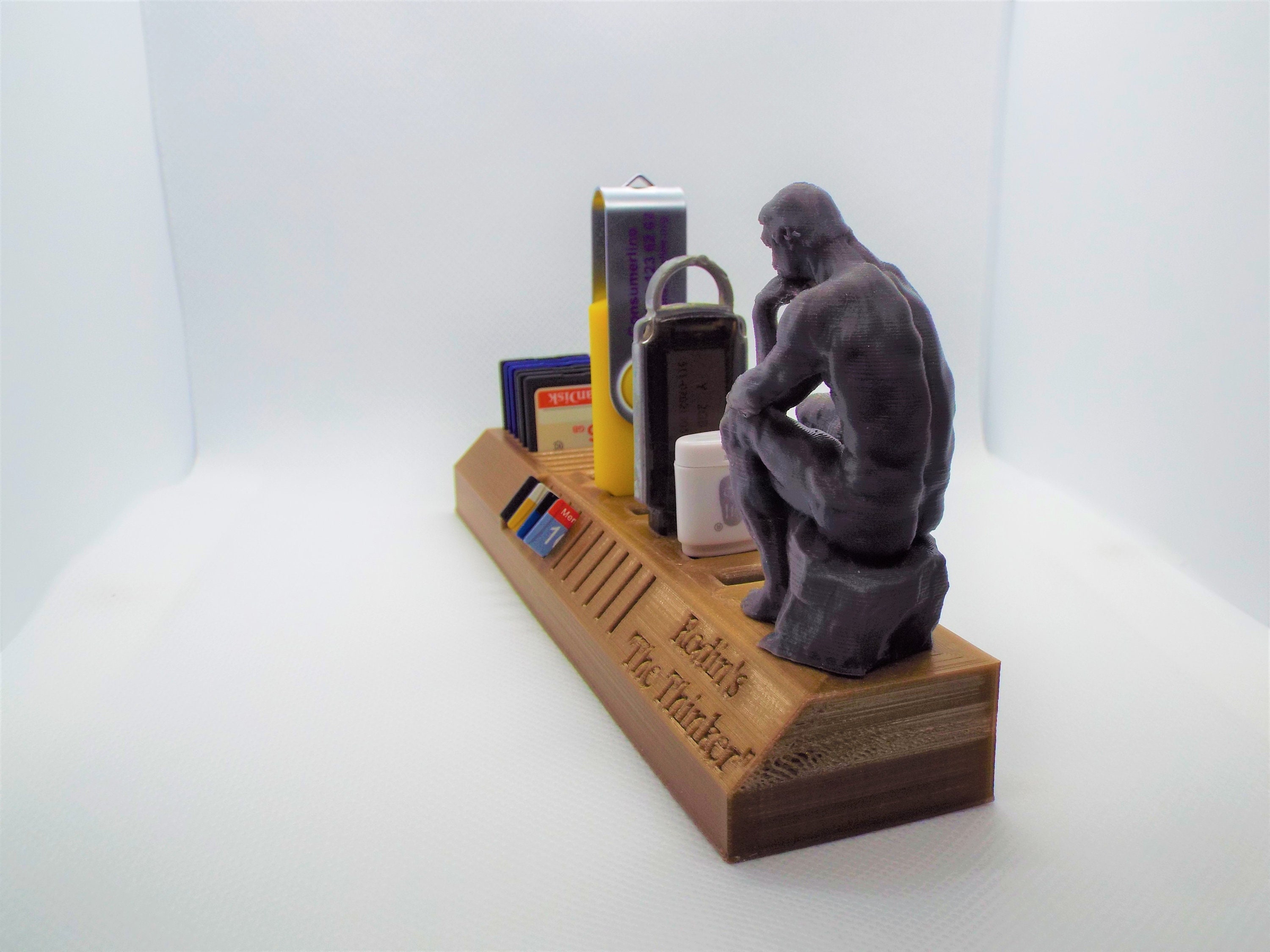 3D Printed USB Flash Drive, SD and Micro SD Card Holder , Teachers Gift ...