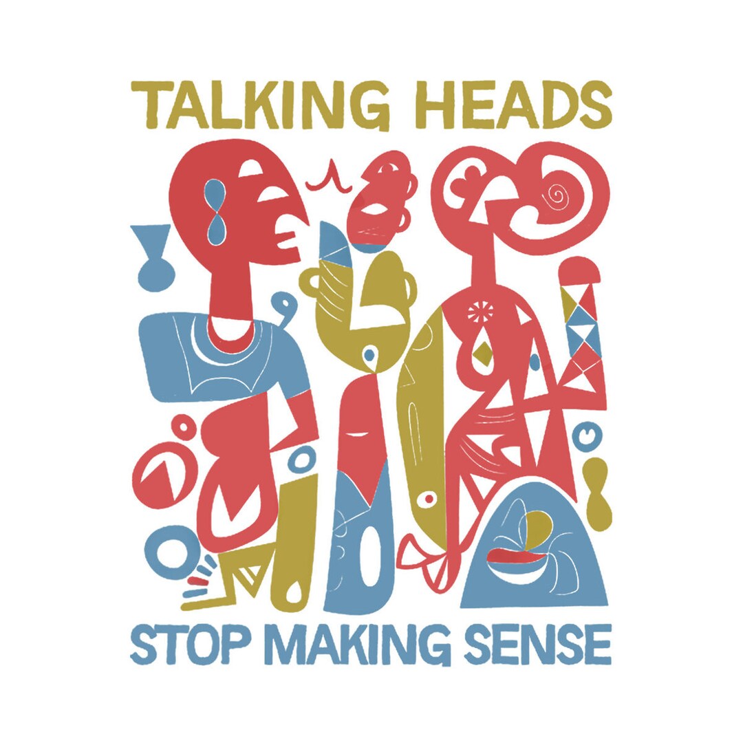 Stop Making Sensee Talking Heads Retro Funny Digital PNG - Etsy