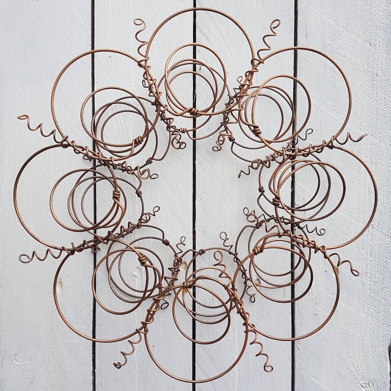 Metal. Spring Wreath - Etsy UK