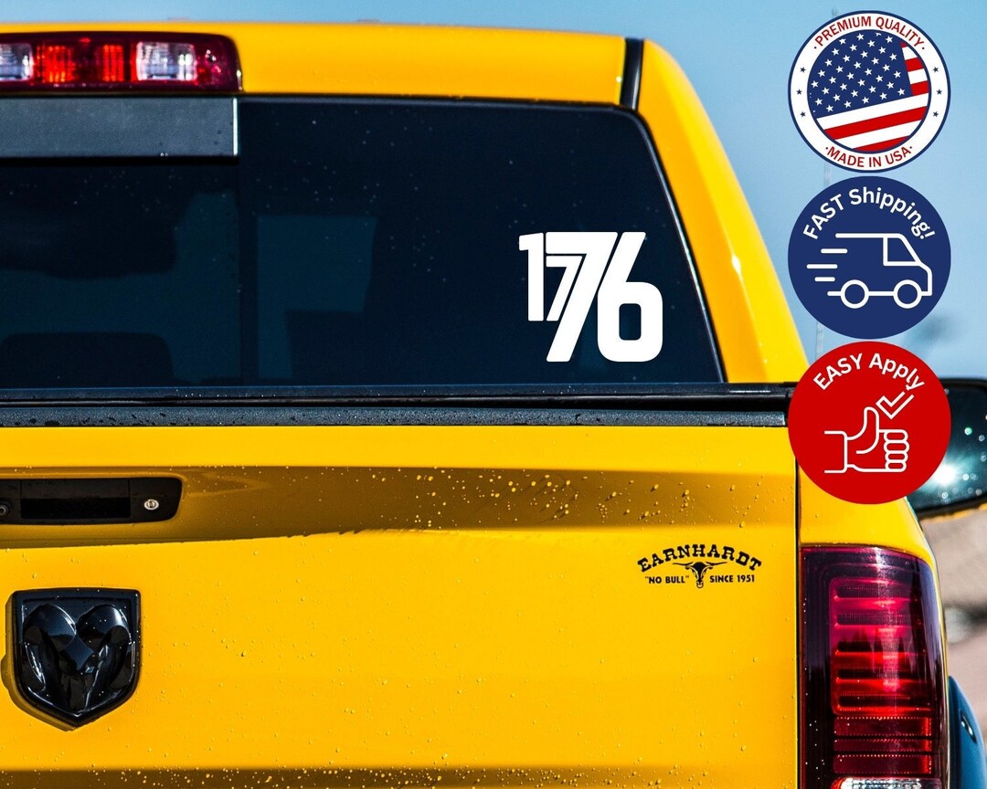 1776 Decal, Car Truck Van Window or Bumper Sticker, Vinyl Sticker, Made ...