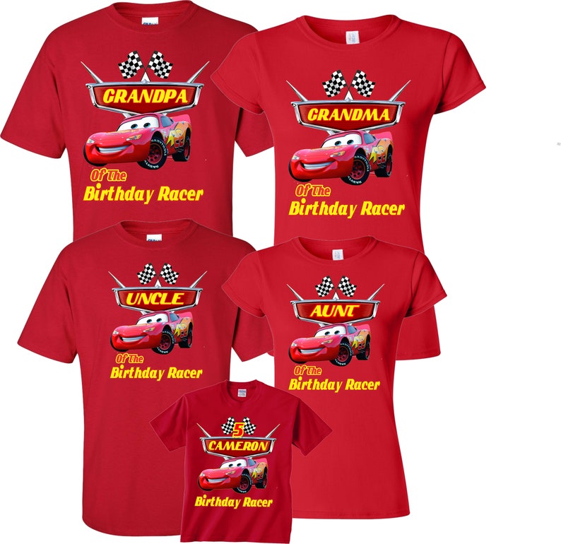 Birthday Boy Custom Family Cars MOM DAD and Family Custom - Etsy