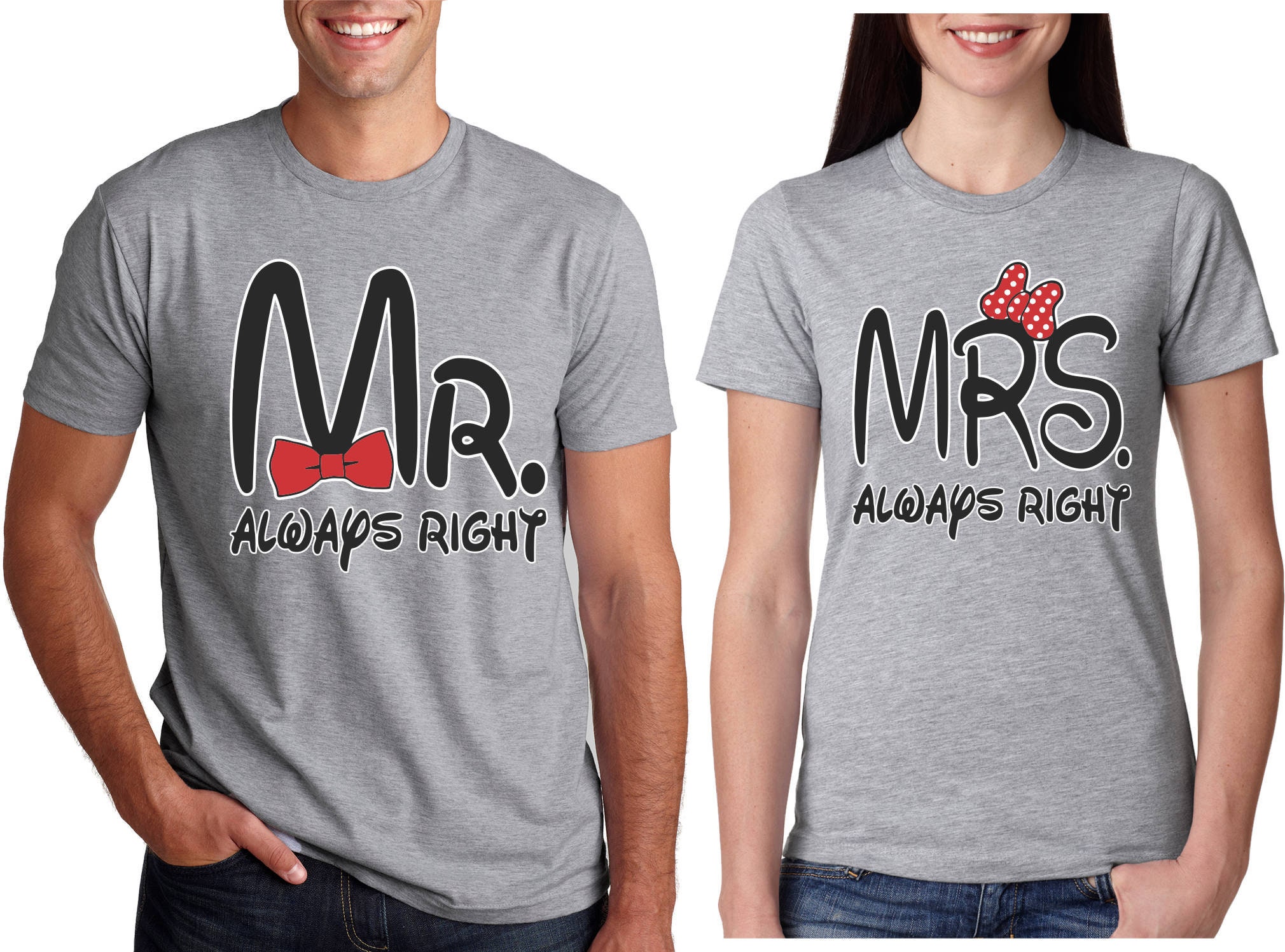 Mr Always Right and Mrs Always Right Couple Matching | Etsy