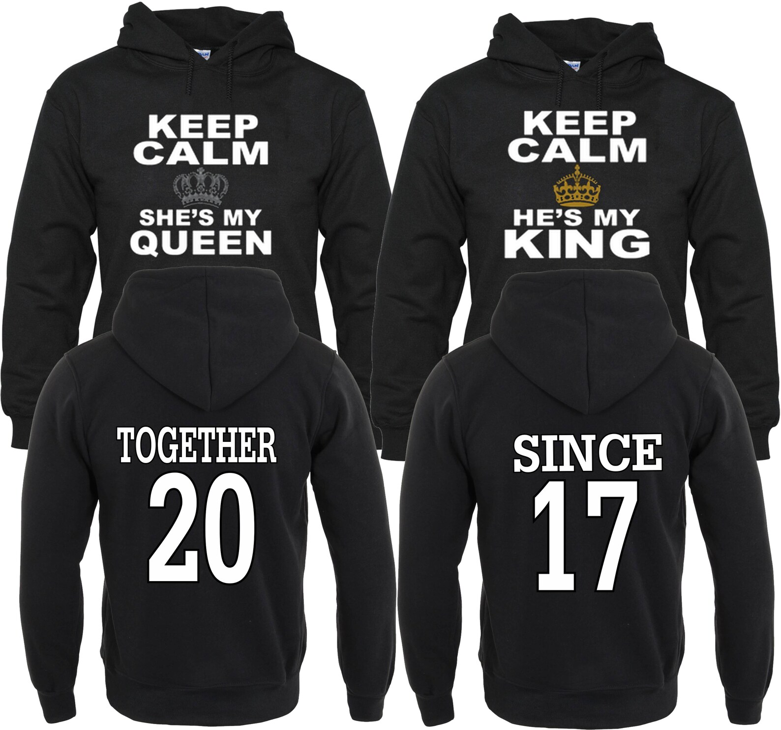 Keep Calm She's My Queen Keep Cal He's My King | Etsy