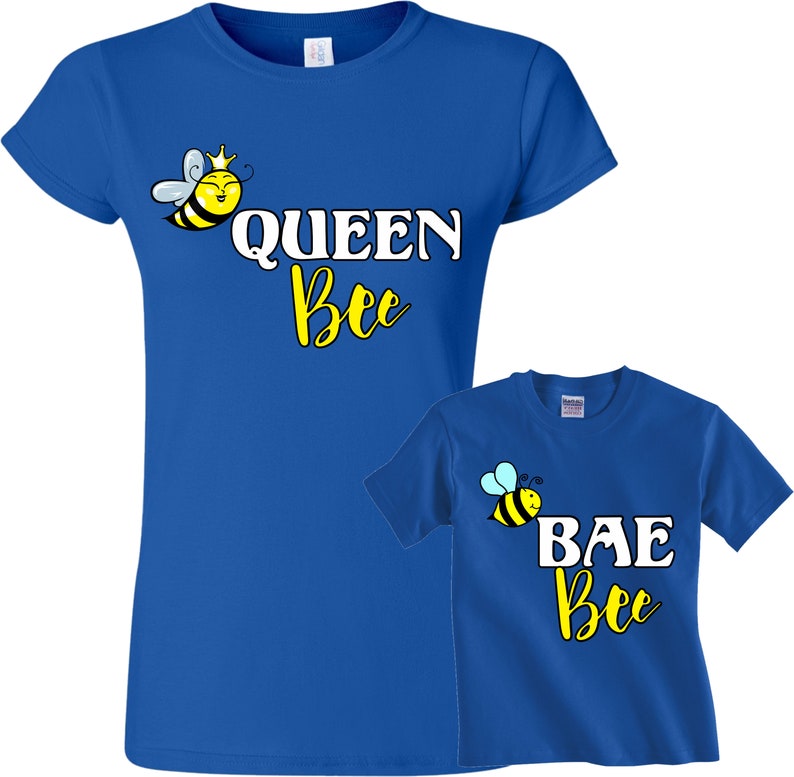 Queen BEE BAE BEE Mom and Daughter Custom Family Custom Shirts - Etsy