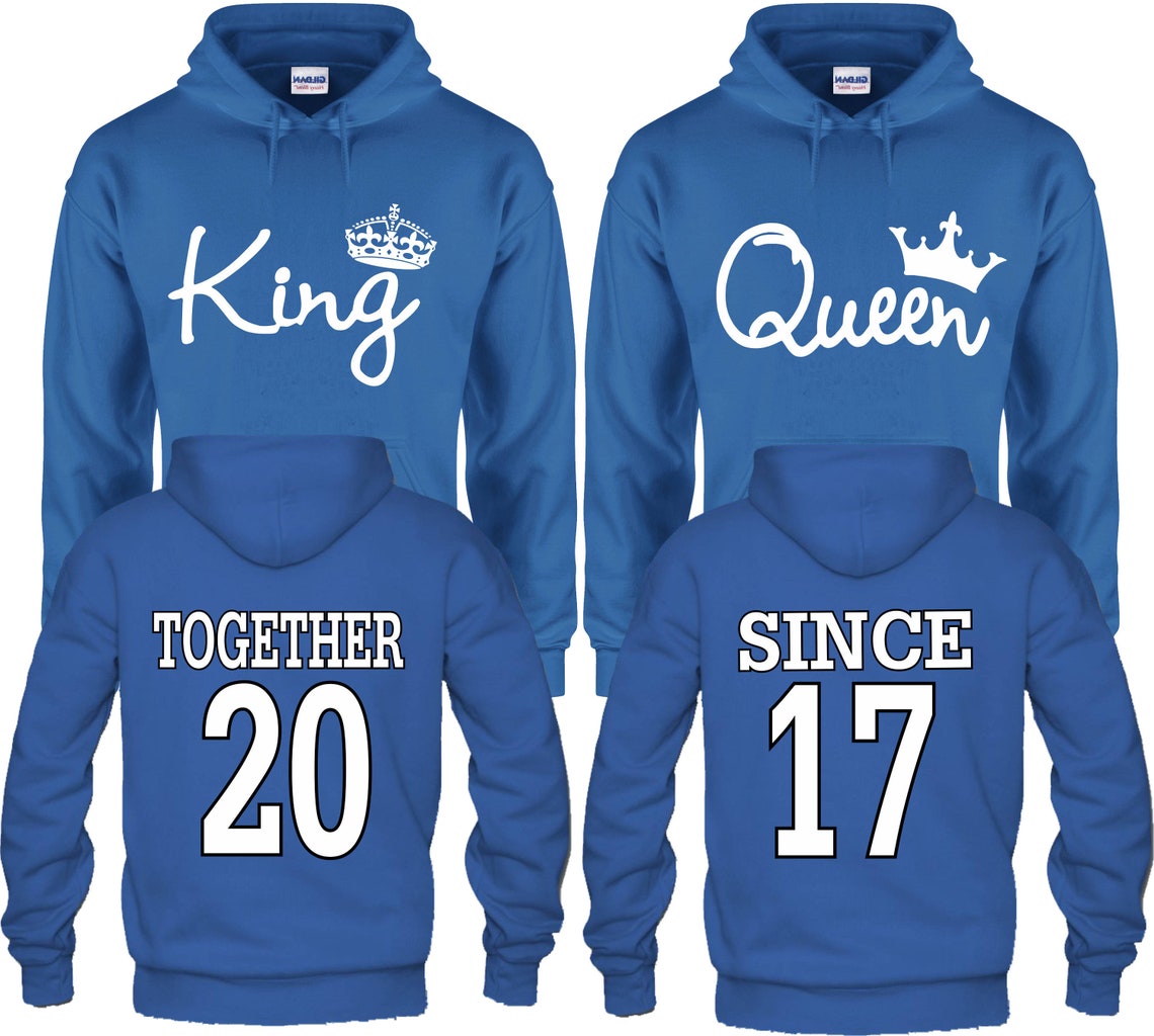 King and Queen Together Since Couples Matching Valentine's Christmas ...