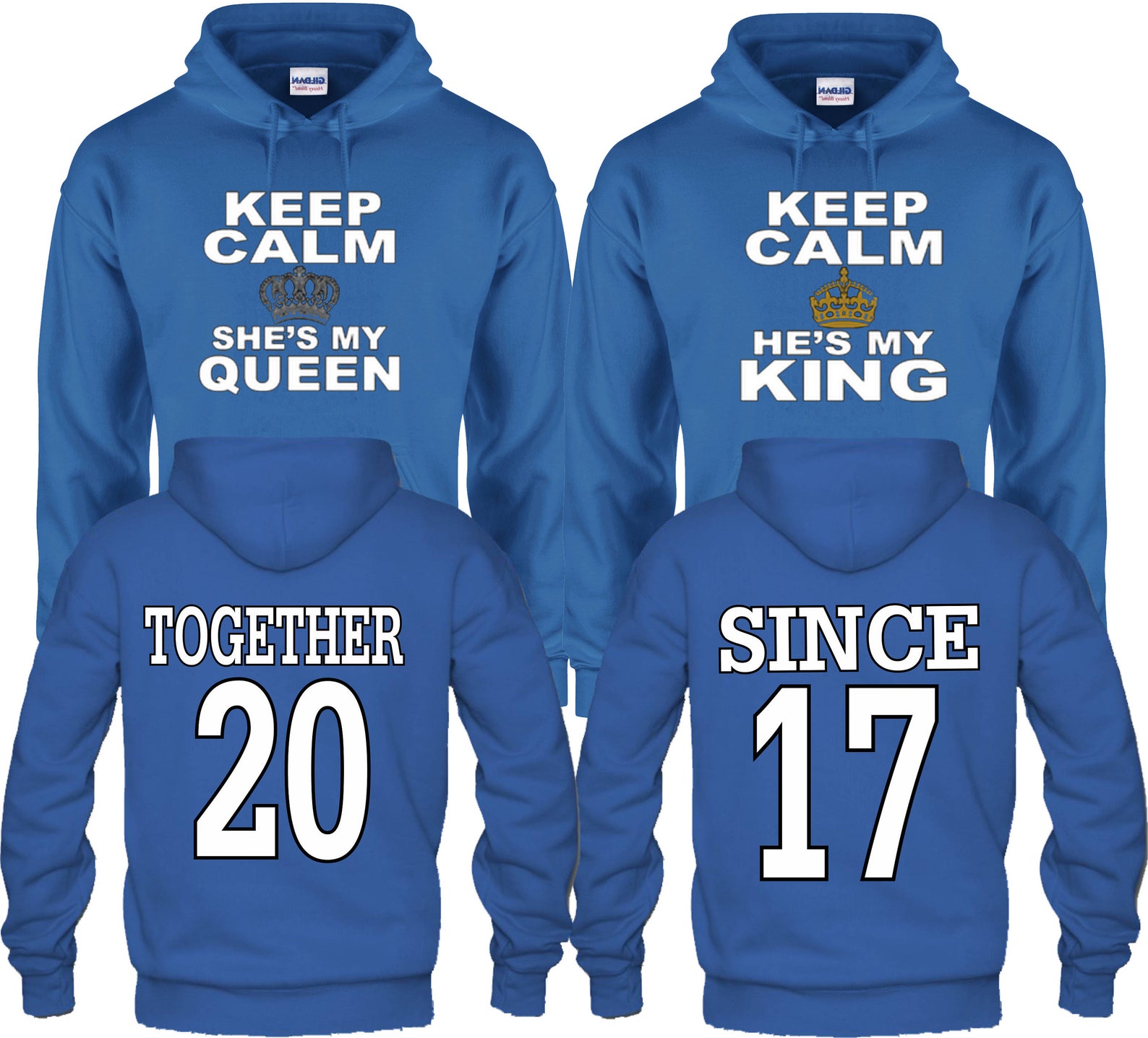 Keep Calm She's My Queen Keep Cal He's My King | Etsy