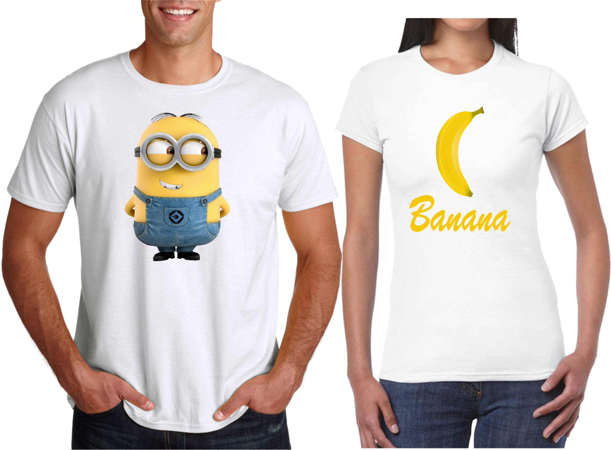 Banana Love Funny Couples Matching Christmas Valentine's Custom Shirts ...