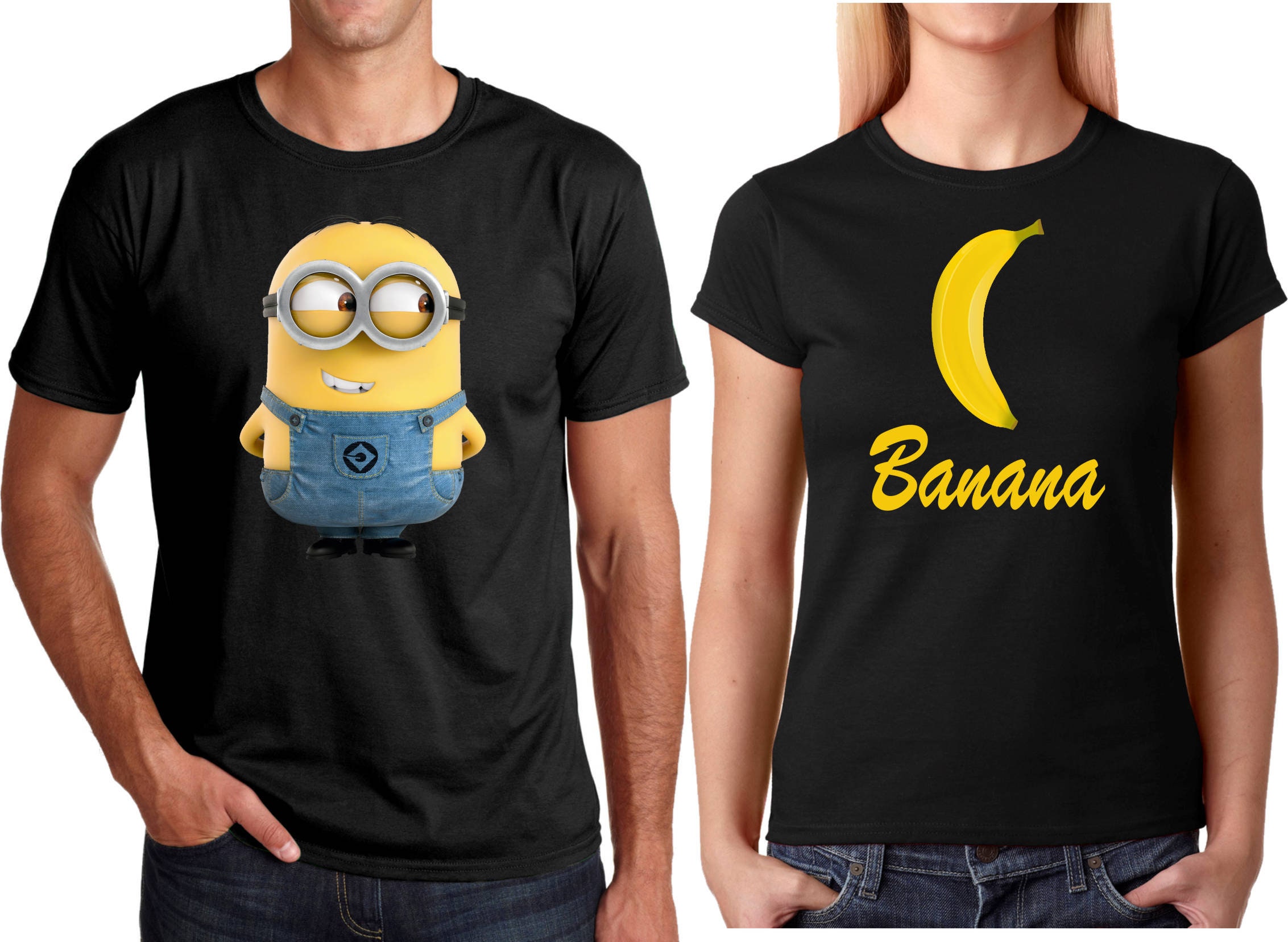 Banana Love Funny Couples Matching Christmas Valentine's Custom Shirts ...