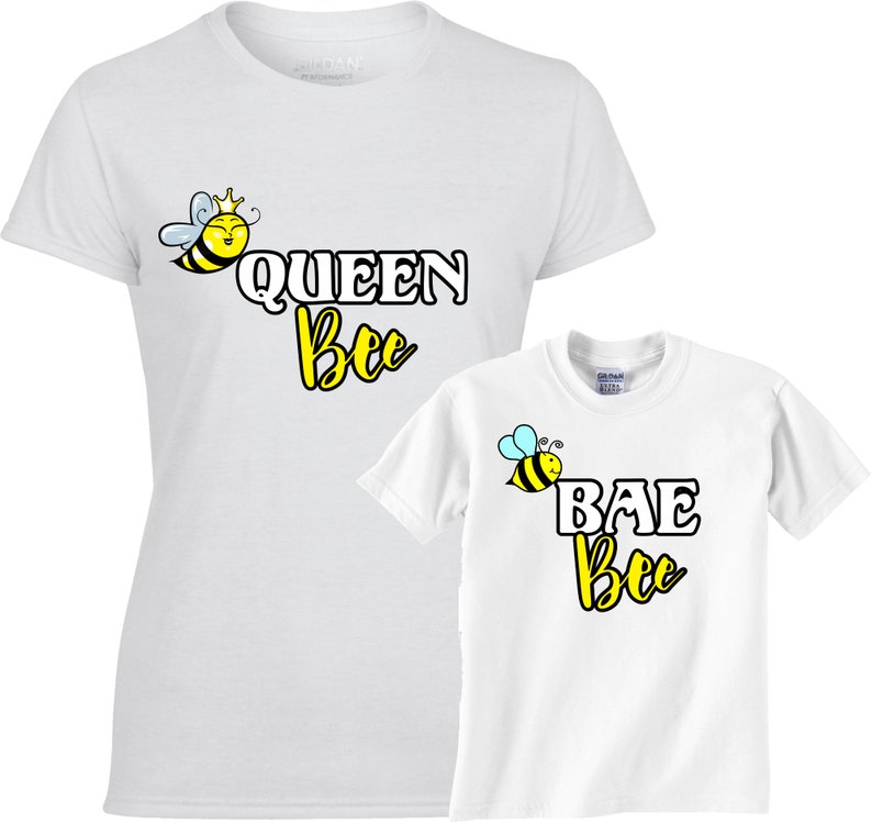 Queen BEE BAE BEE Mom and Daughter Custom Family Custom Shirts - Etsy