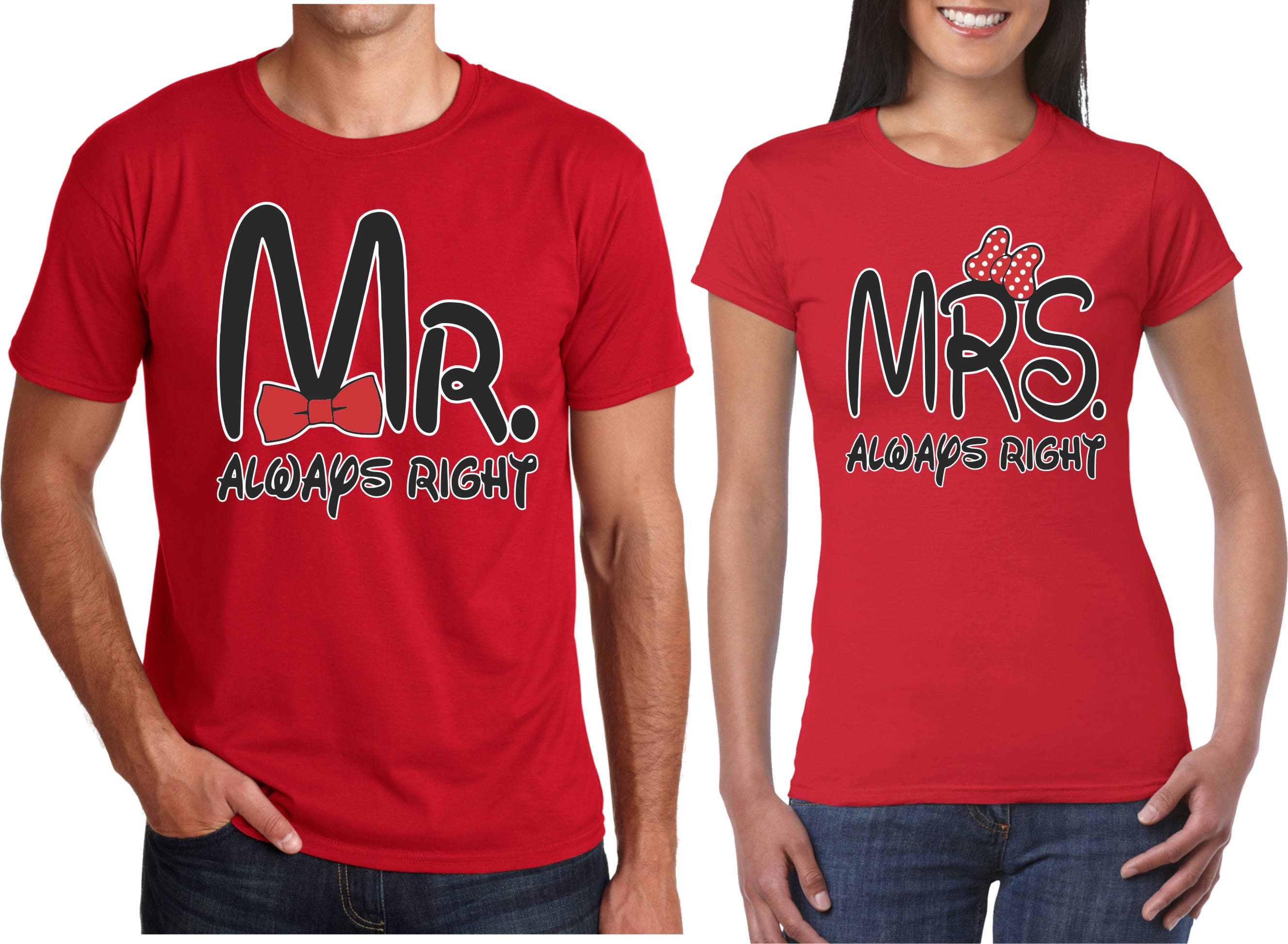 Mr Always Right and Mrs Always Right Couple Matching | Etsy