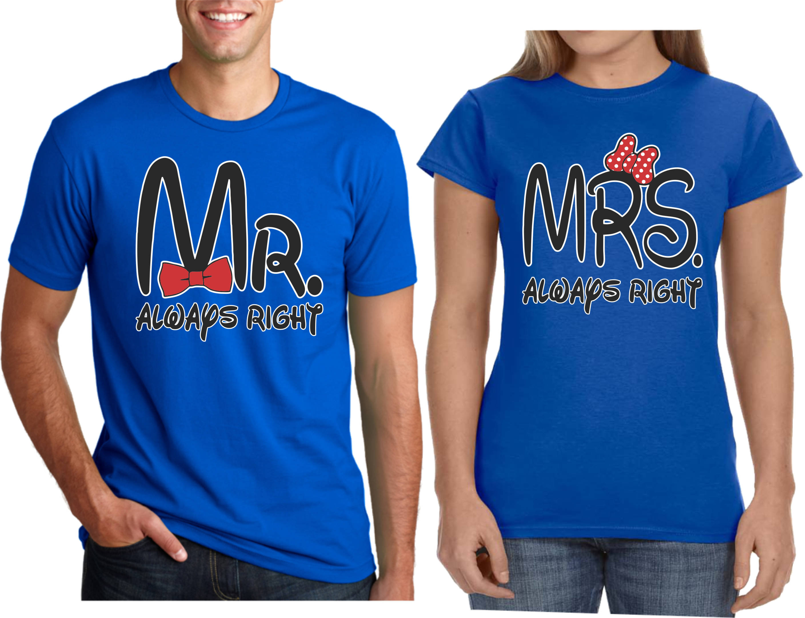 Mr Always Right and Mrs Always Right Couple Matching | Etsy