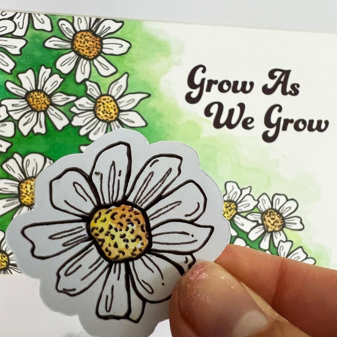 Daisy Sticker - Etsy