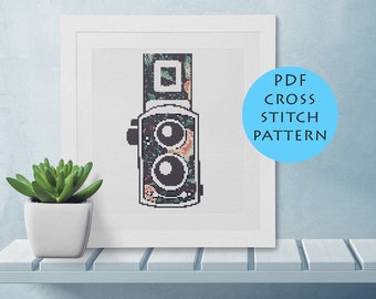 Vintage Camera Cross Stitch Pattern - Etsy