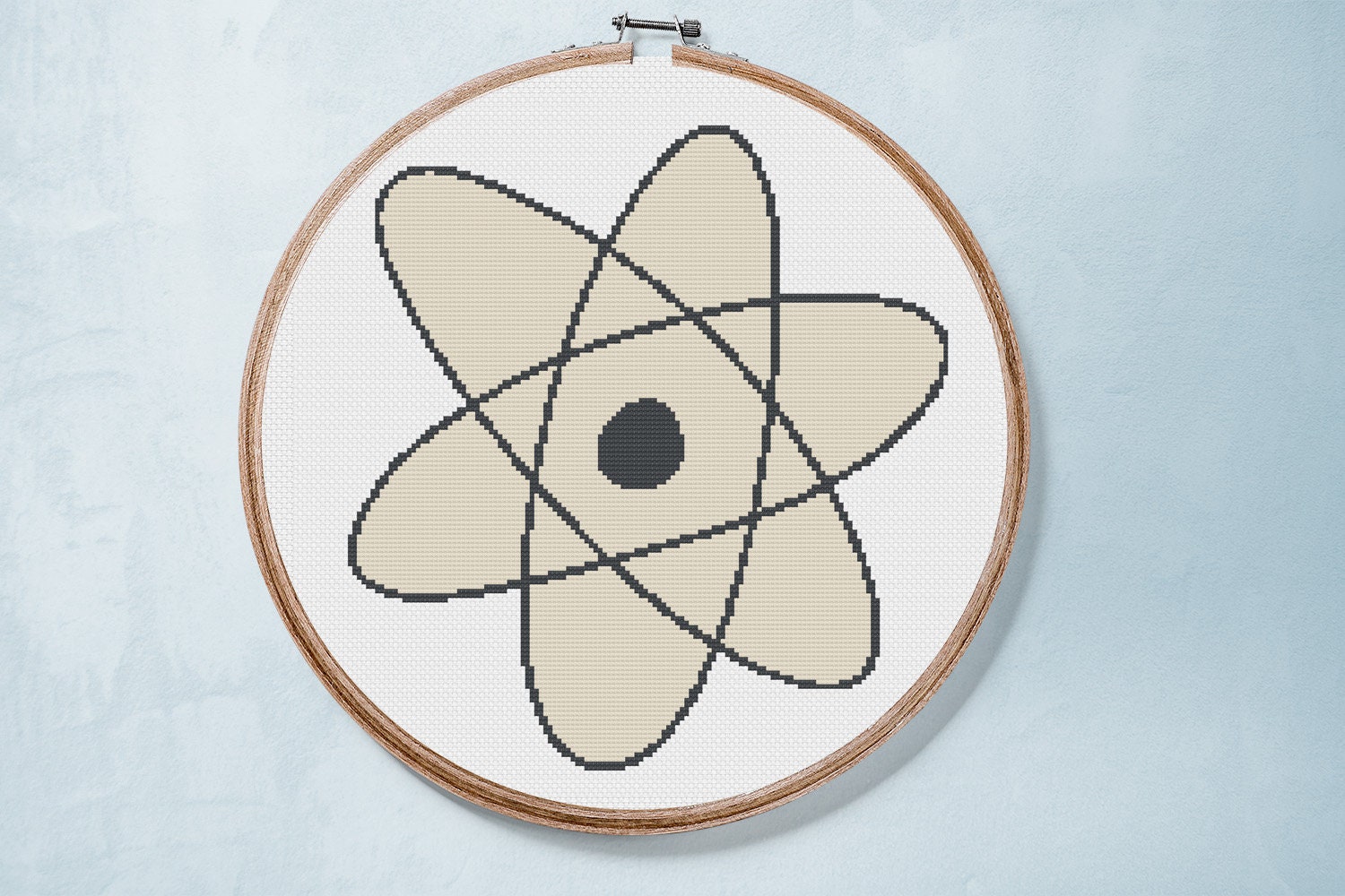Atom Art Science Cross Stitch Pattern Chemistry PDF Instant | Etsy
