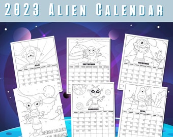 Alien Calendar - Etsy