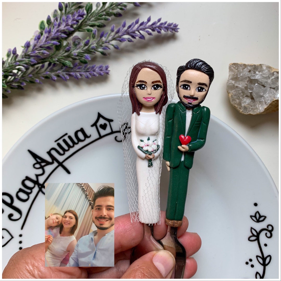 Personalized Wedding Couple Forks, Bride and Groom Custom Wedding Cake ...