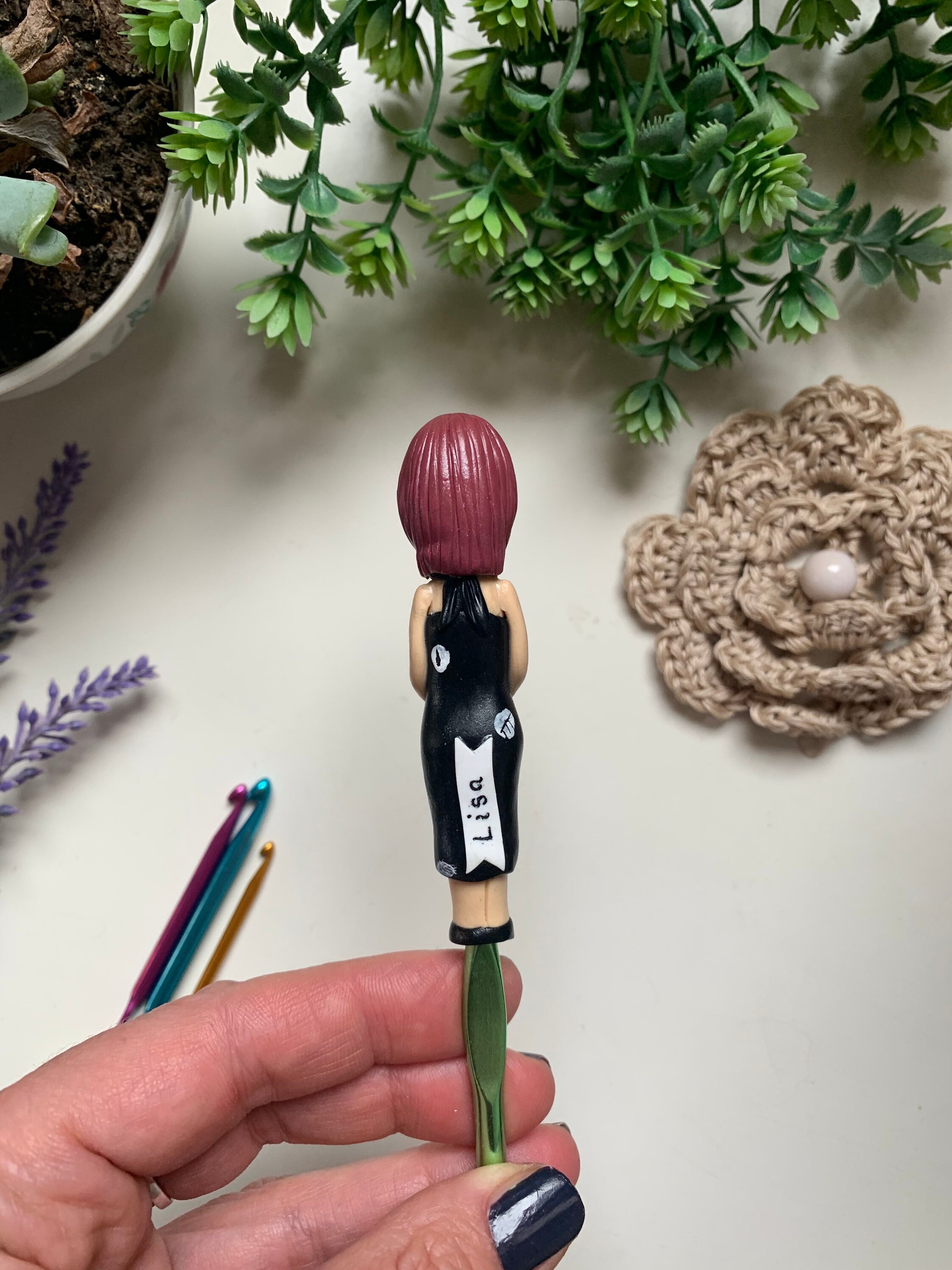 Personalized Family Portrait 4 Crochet Hook Set, Fun Crochet Hooks ...