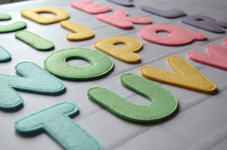 Felt alphabet Felt letters English alphabet Preschool alphabet | Etsy