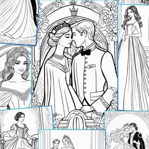 Coloring Book Premium the Royal Wedding 10 Instant Printables PDF for ...