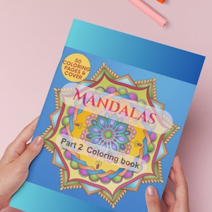 Coloring Book 50 Mandalas (part 2) Instant Printables PDF for Children ...