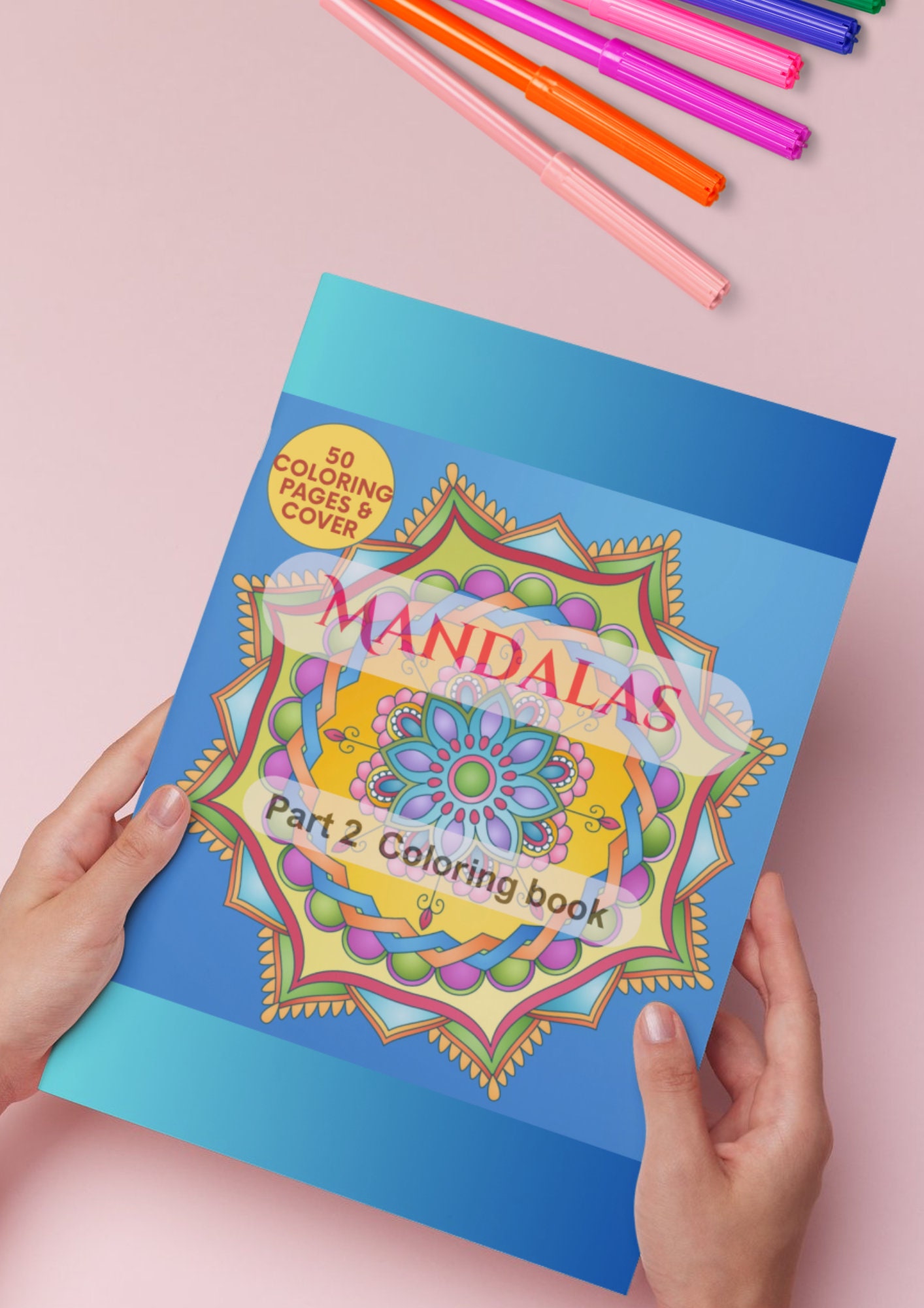 Coloring Book 50 Mandalas (part 2) Instant Printables PDF for Children ...
