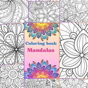 Coloring Book 50 Mandalas Instant Printables PDF for Children and ...