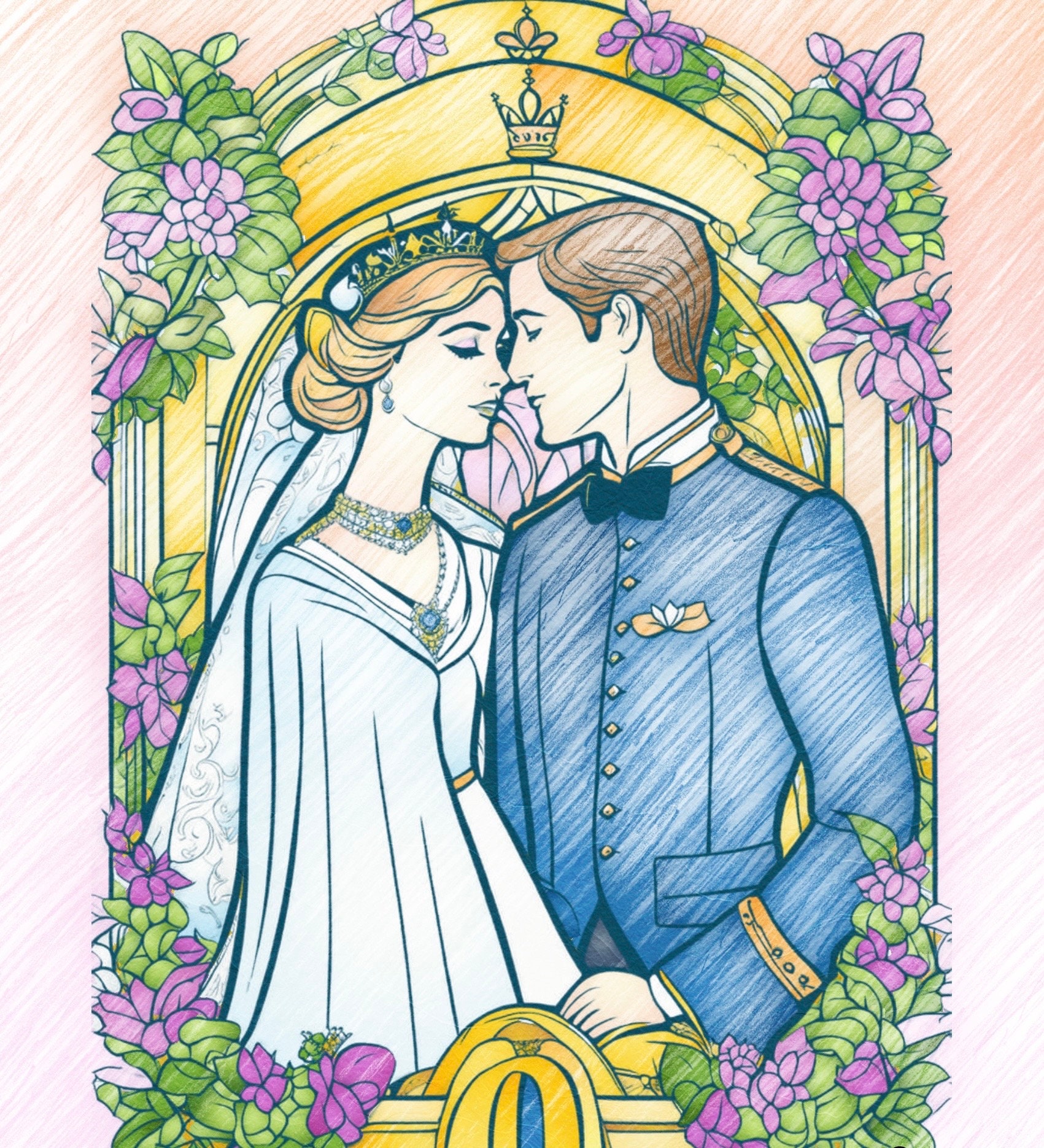 Coloring Book Premium the Royal Wedding 10 Instant Printables PDF for ...