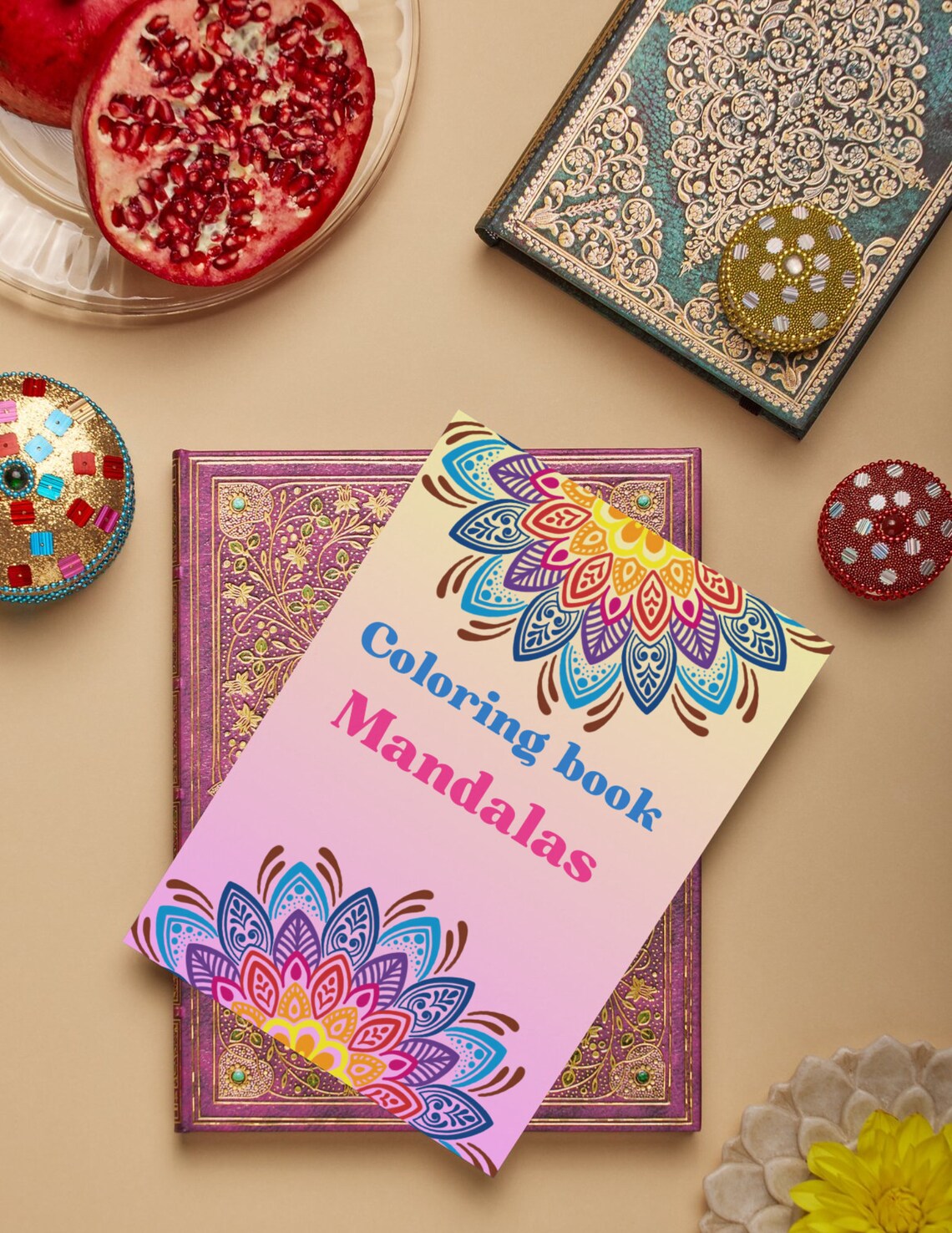 Coloring Book 50 Mandalas Instant Printables PDF for Children and ...