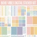Boho Vibes Digital Sticker Mega Bundle Goodnotes & iPad August, Retro ...