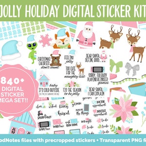 Jolly Holiday Digital Sticker Mega Bundle | iPad & Android | Christmas ...