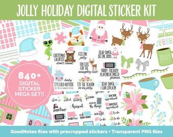 Winter Fun Mega Digital Sticker Bundle Goodnotes & Ipad | Etsy