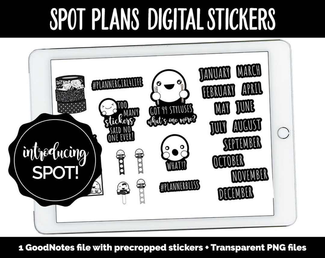 Digital Planning With Spot Stickers | iPad & Android | Spot, Washi ...