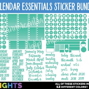 Digital Calendar Numbers MEGA BUNDLE | BRIGHTS | Goodnotes and iPad ...