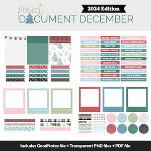 2024 Project Document December Album and Stickers | Goodnotes & iPad ...