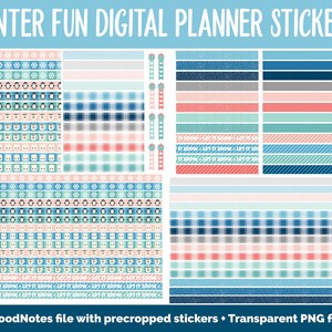 Winter Fun Mega Digital Sticker Bundle - Etsy