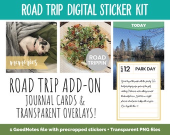 Road Trip Digital Stickers Goodnotes Ipad and Android | Etsy