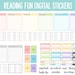 Reading Fun Digital Stickers | Goodnotes & iPad | Book Trackers, to ...