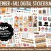 November, Thanksgiving, Fall Digital Sticker Bundle | iPad & Android - Etsy